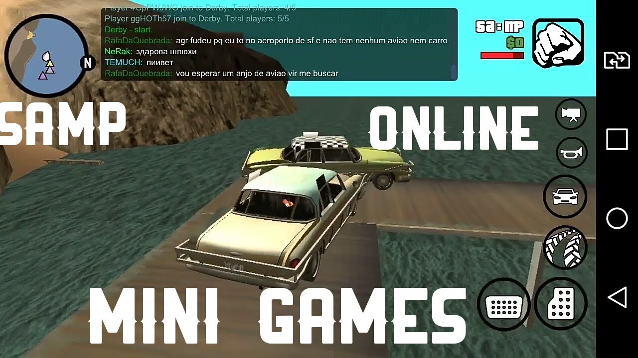 GTA SA Android Multiplayer Samp (Online) & MiniGames - YouTube
