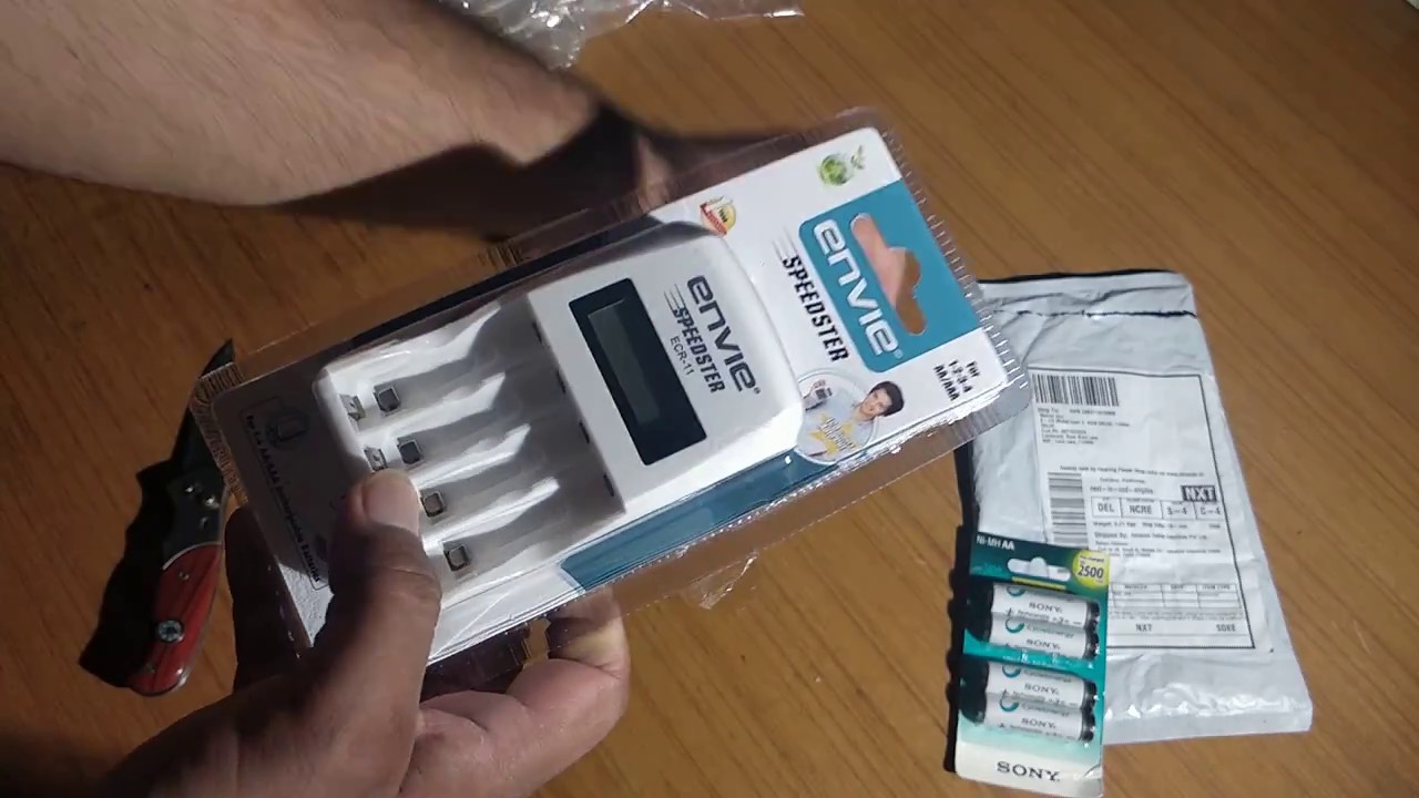 SONY AA RECHARGEABLE CELL /RECHARGEABLE KIT (HINDI) UNBOXING - YouTube