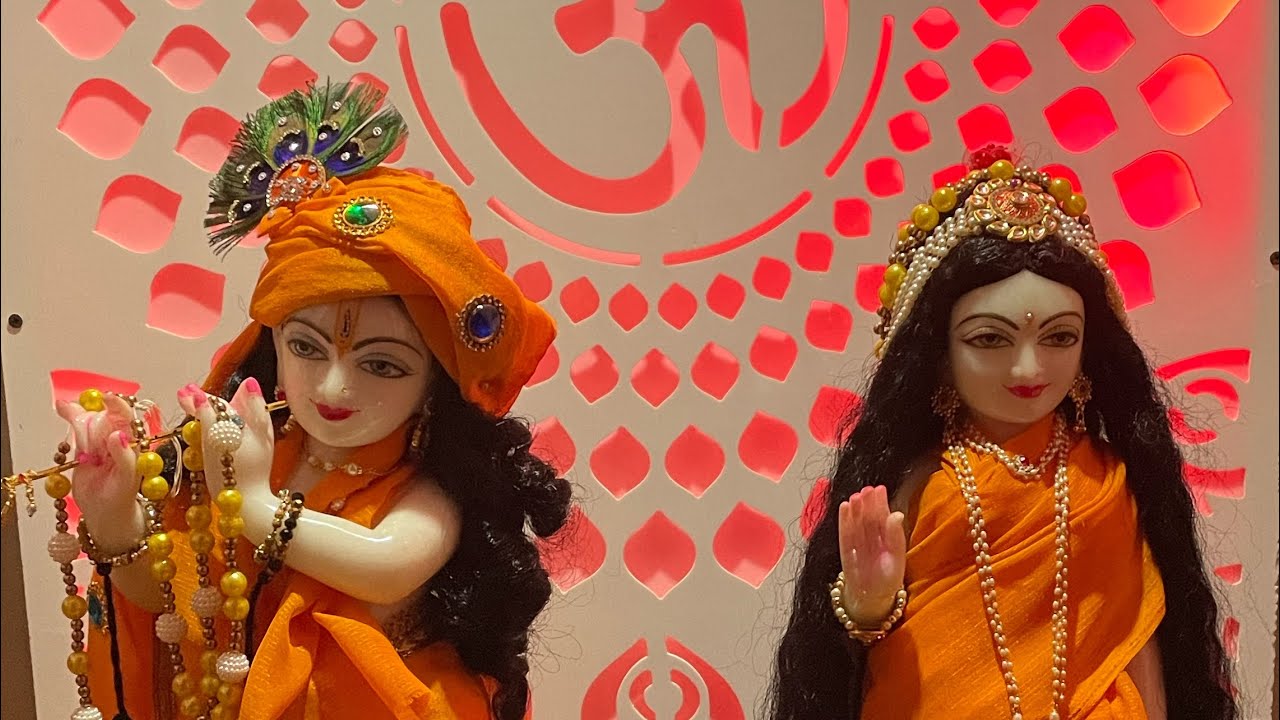 Radha Krishna Shringar 🌺 Special Shringar 🌷 Hare Krishna - YouTube