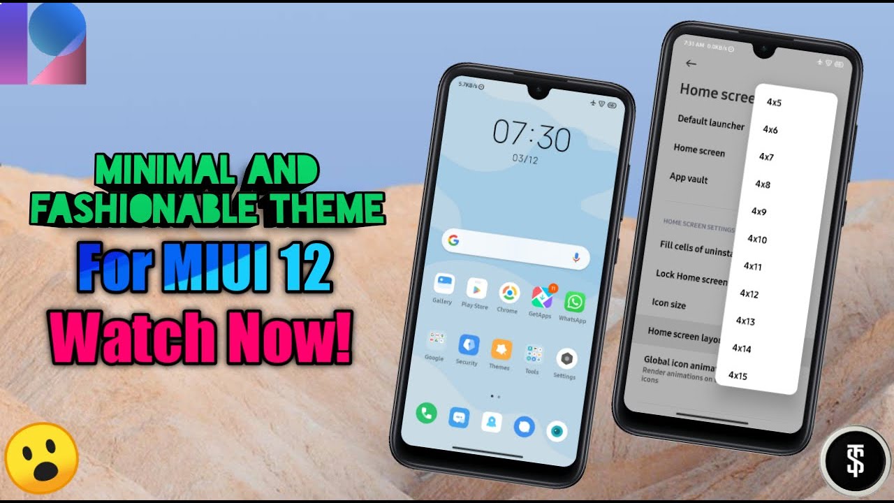 Unlimited Home Screen Layout and Minimal MIUI 11/12 Theme for Xiaomi ...
