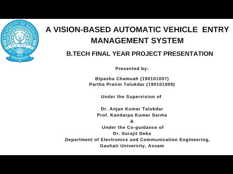 A Vision-Based Automatic Vehicle Entry Management System - YouTube