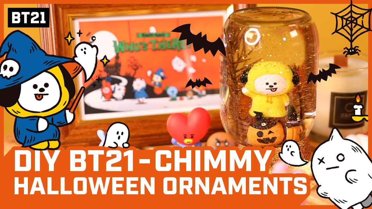 [BT21] DIY BT21– CHIMMY HALLOWEEN ORNAMENTS - YouTube