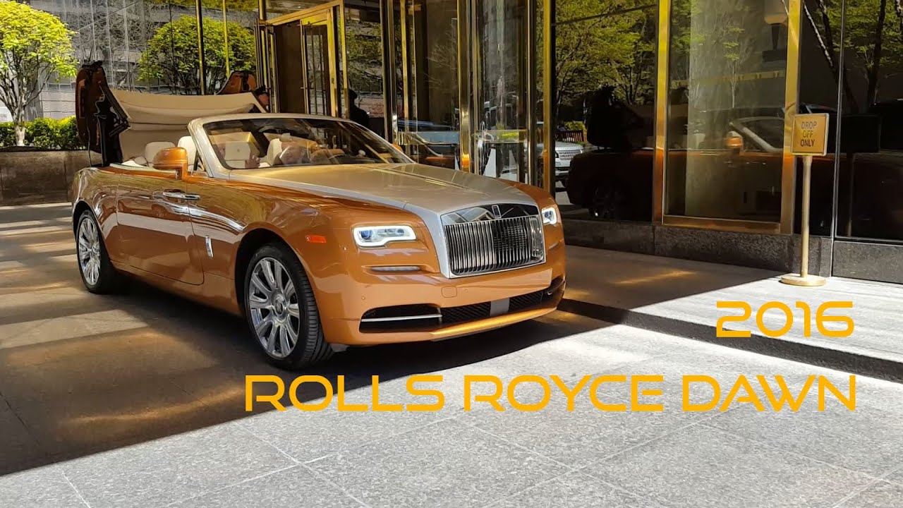 2016 Rolls Royce Dawn at Trump Tower New York - RARE - HD - - YouTube