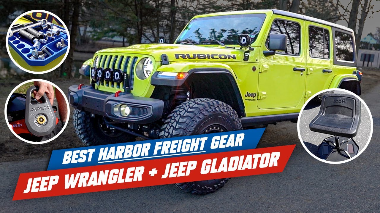 Best 2023 Harbor Freight Gear for the Jeep Wrangler or Jeep Gladiator ...
