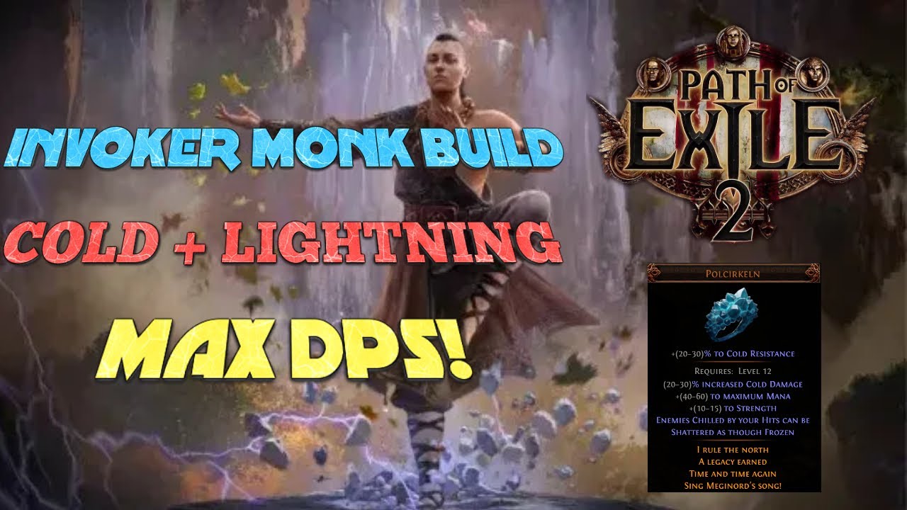 COLD LIGHTNING INVOKER MONK - Full Build Guide + Giveaway! [POE2 Early ...