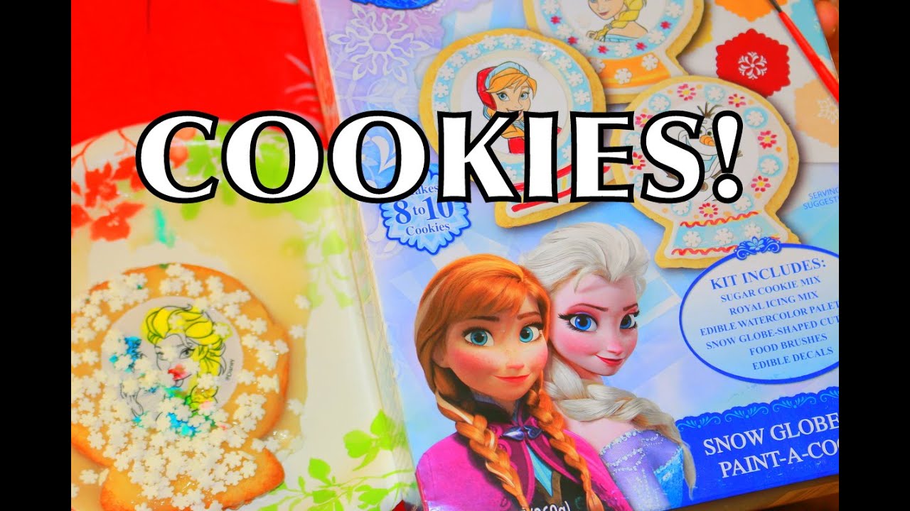 DIY Elsa Frozen Cookies How To Make Tutorial Elsa + Anna - YouTube