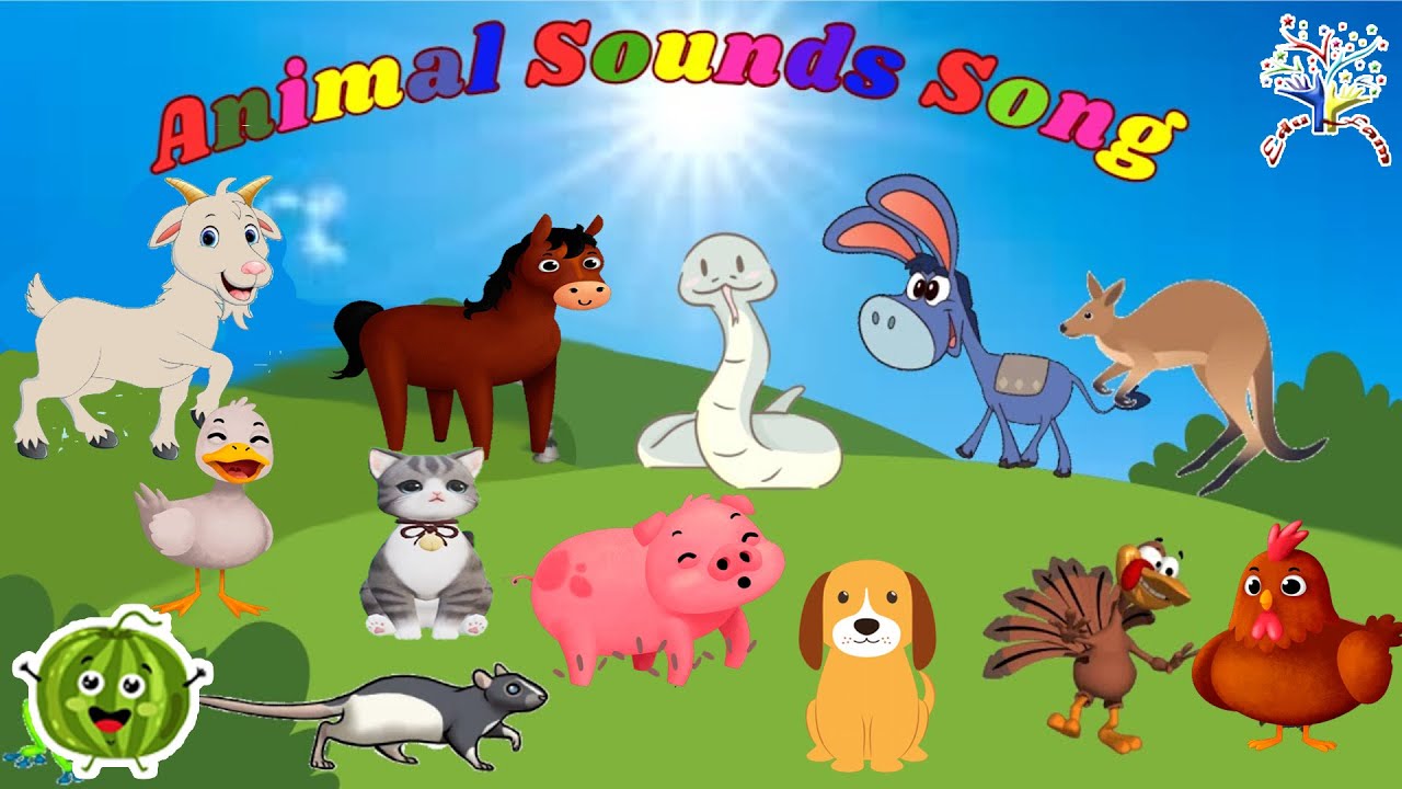 The Animal Sounds Song Kids Songs and Nursery Rhymes AS3AT || what do ...