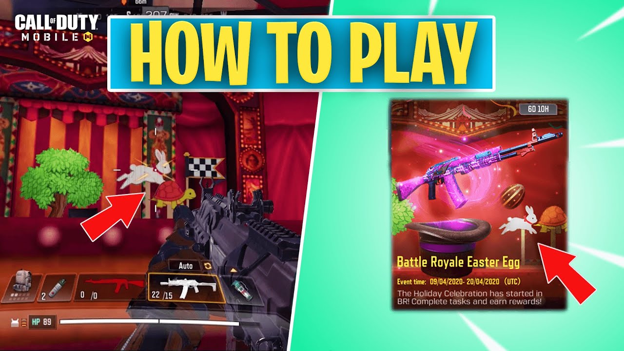 How To Play Rabbit Racing On Call Of Duty Mobile - YouTube
