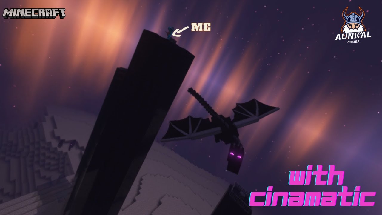 Fighting with ender dragon in Minecraft / cinematic😎 - YouTube