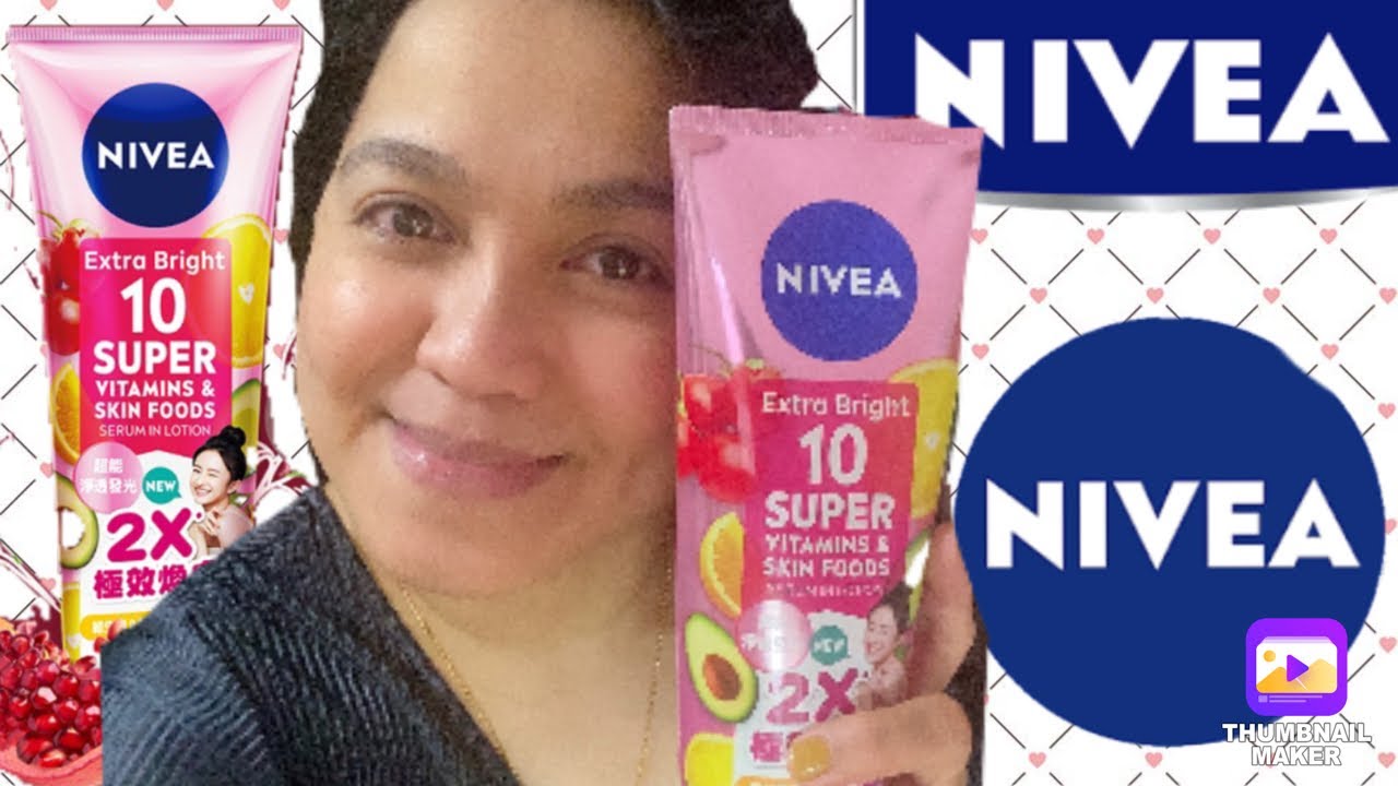 Nivea Xtra Bright 10X SUPER VITAMINS & SKIN FOOD SERUM IN LOTION - YouTube