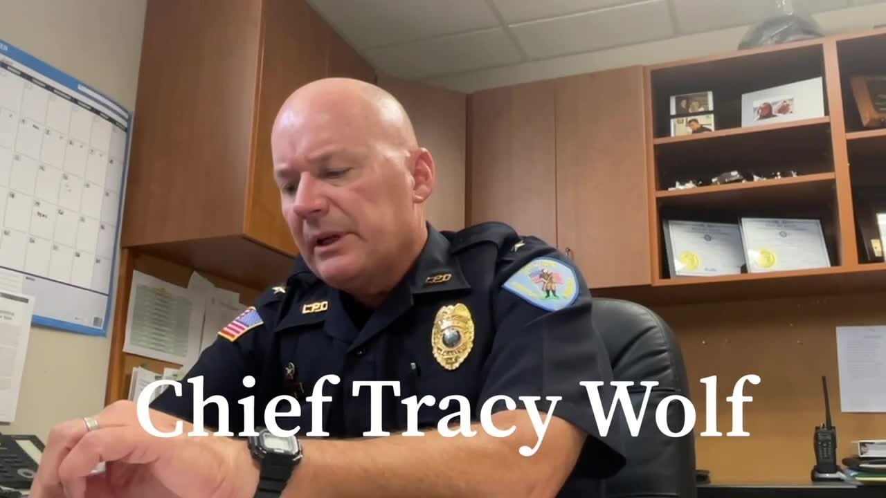Chief Tracy Wolf retires after 40 years of service - YouTube