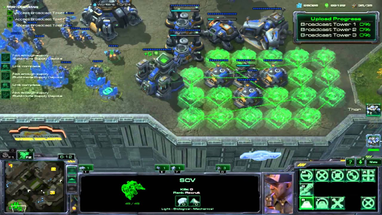 CHEAT (PC) Starcraft II - Wings of Liberty Part 7 - YouTube