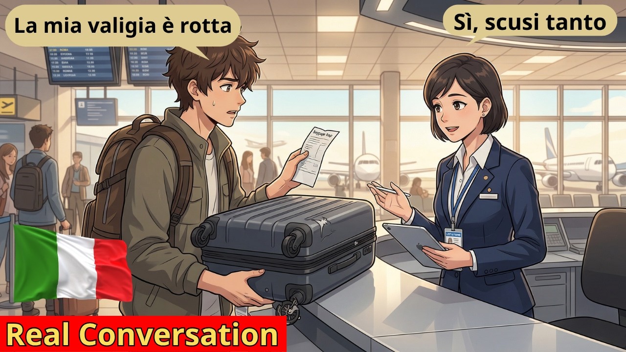 Airport Situations | 8 Short Italian Conversations | Italian for ...
