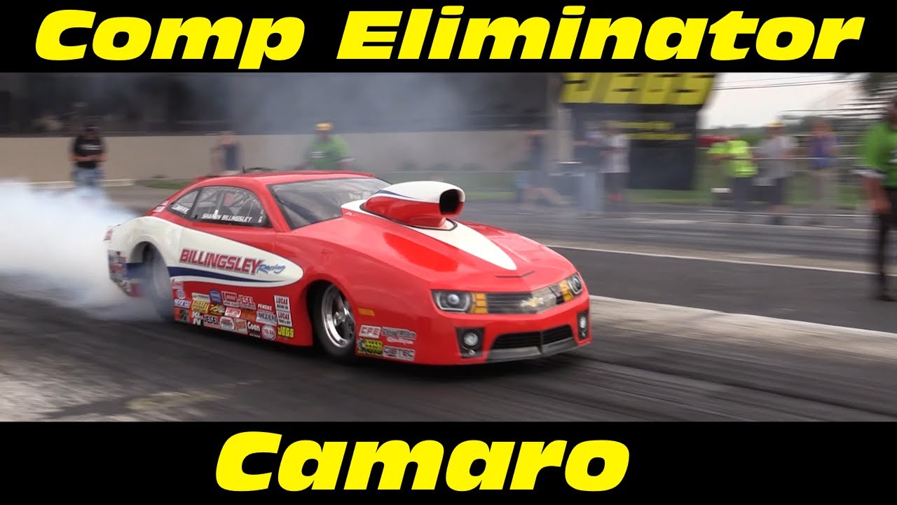 8 Second Comp Eliminator Camaro Lucas Oil Drag Racing Series - YouTube