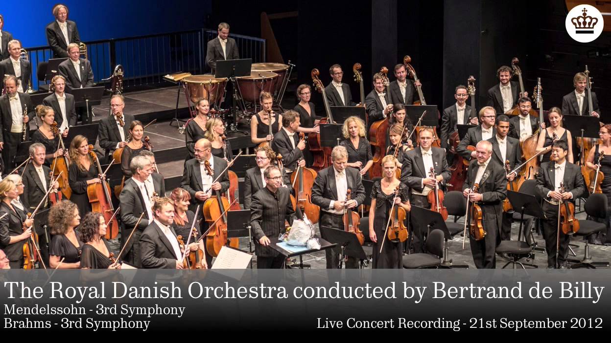 Mendelsohn 3rd Symphony, Brahms 3rd Symphony, Royal Danish Orchestra - Bertrand de Billy - YouTube