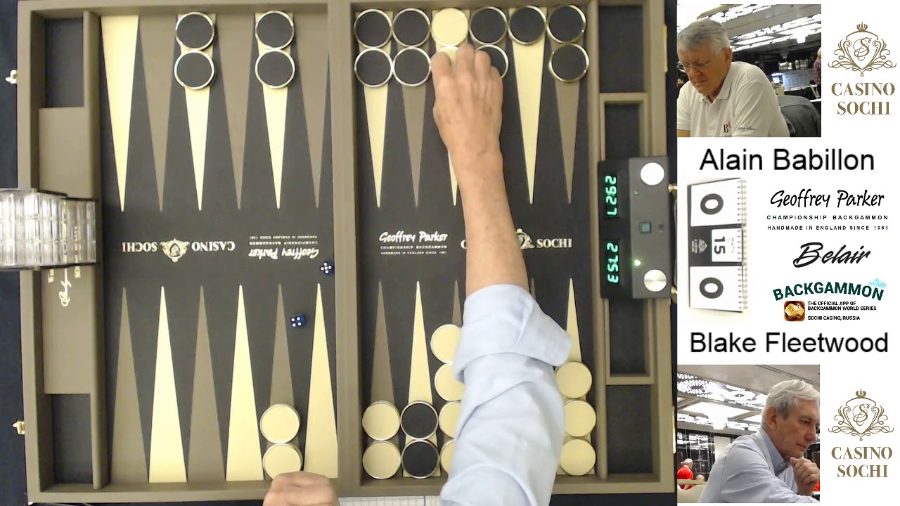 Backgammon World Series Sochi 2018 Semi Blake Fleetwood v Alain Babillon - YouTube