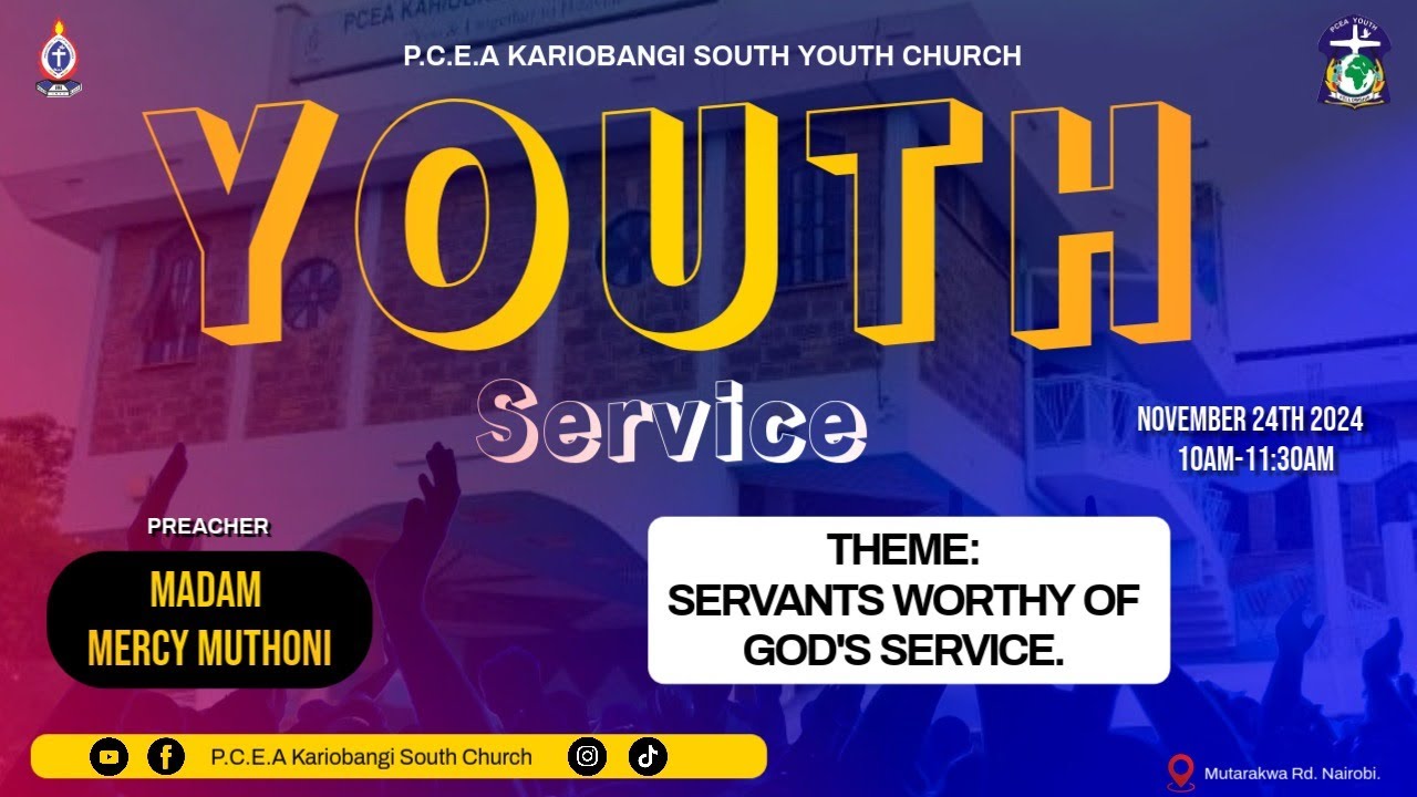 WELCOME TO OUR YOUTH SERVICE: 24th NOVEMBER 2024 - YouTube