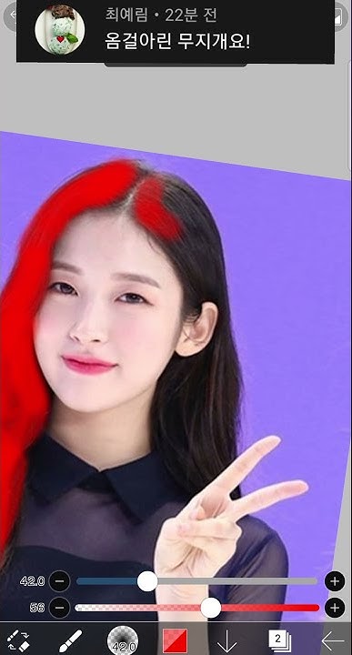 신청 오마이걸 아린님 머리염색 Youtube