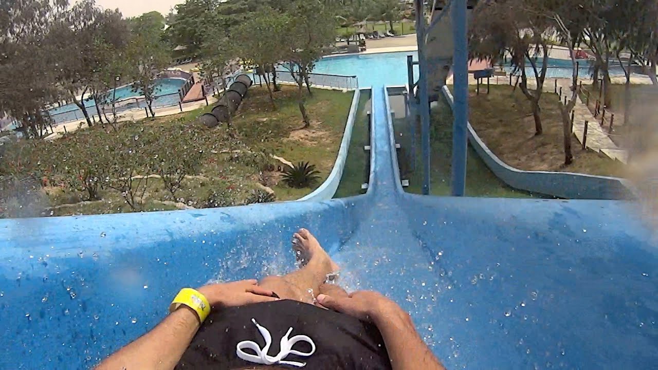 Fast Kamikaze Water Slide at Dreamland - YouTube