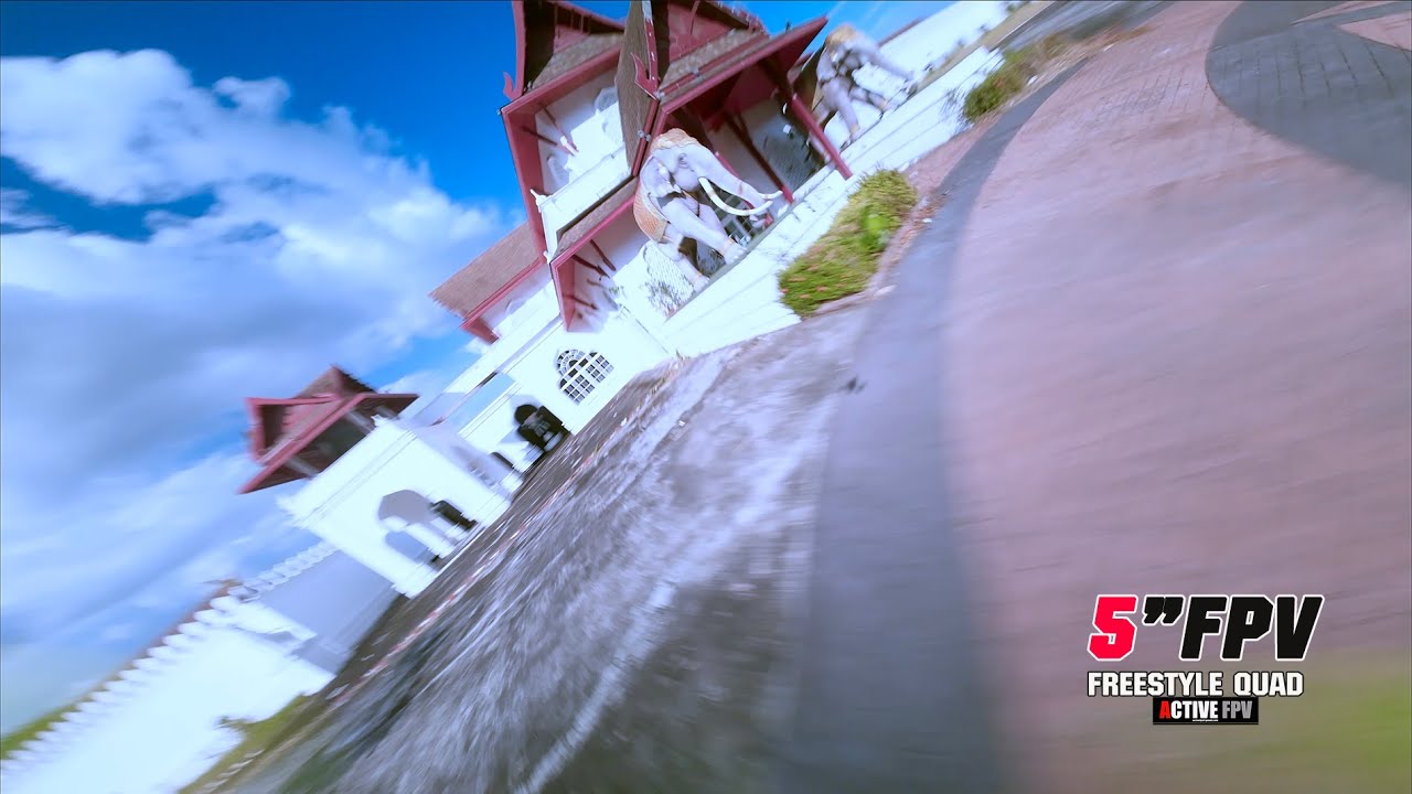 5 QUAD FREESTYLE FPV | DJI ACTION2 2.7K | DJI AIRUNIT | GOGGLES2 | มือใหม่ FPV DRONE BEGINNER ...