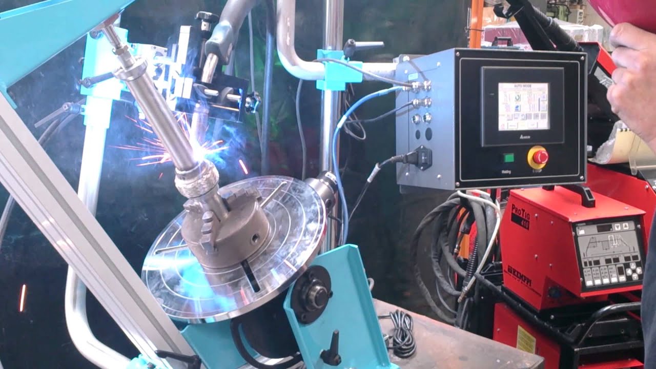 Semi Automatic Circumferential MIG Welding System Exhaust Test - YouTube