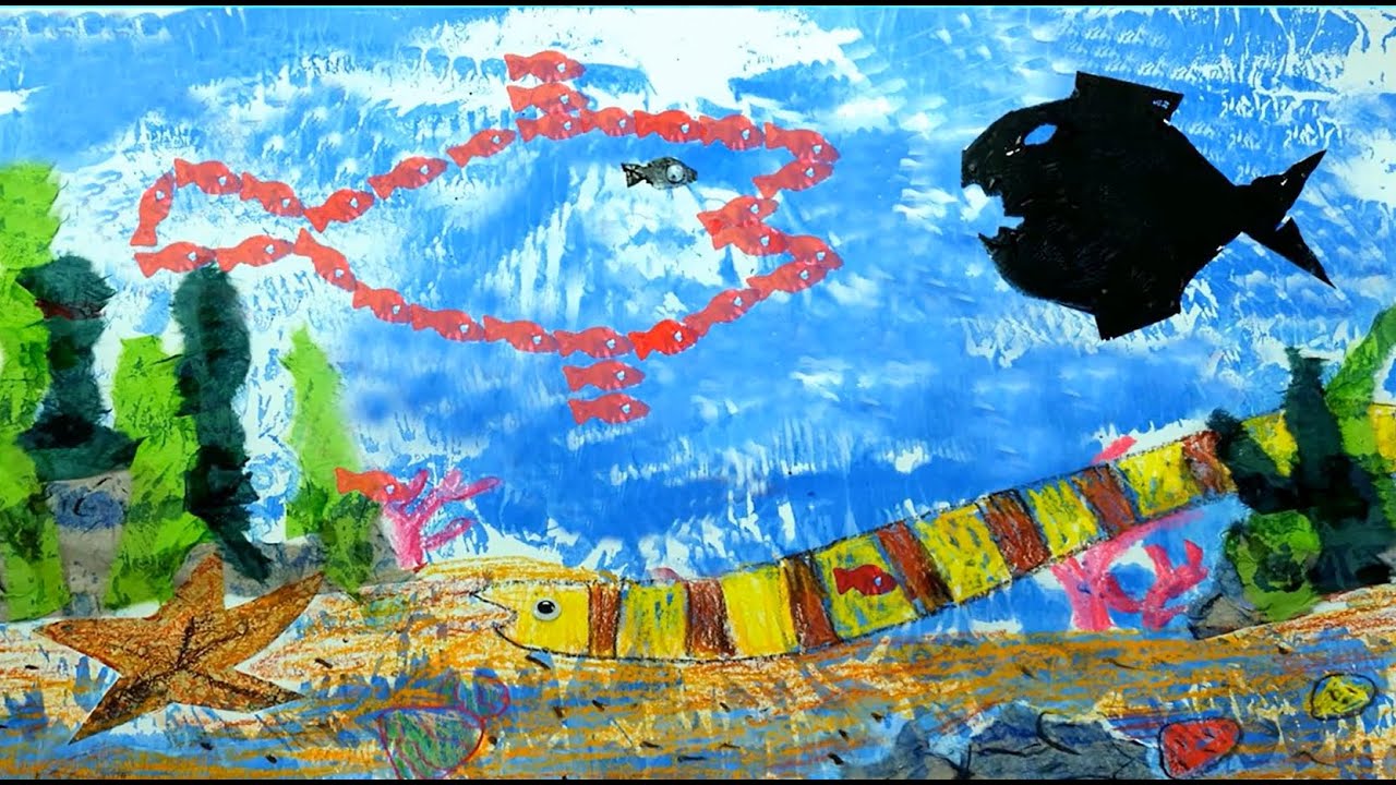 [으뜸 헤엄이] 읽고 물고기 도장만들기 │How to make a fish stamp for kids _ swimmy - YouTube