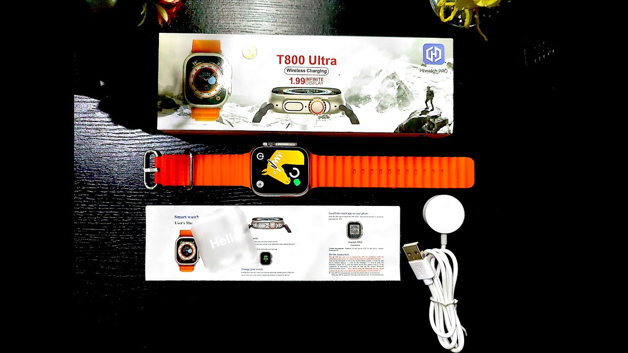 T800 Ultra Smart Watch ⌚ unboxing + detail review | T800 Ultra ...