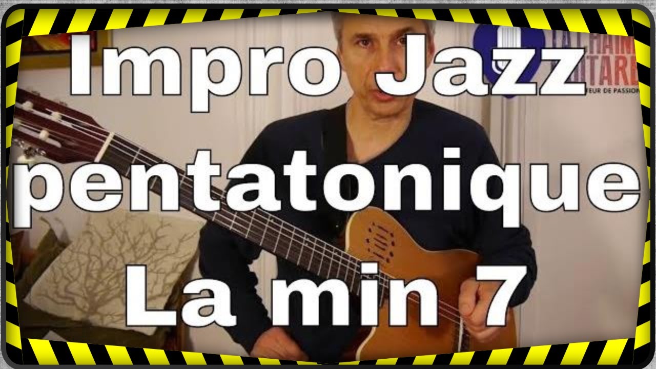 Pédago Jazz par Bruno Pelletier-Bacquaert - Impro pentatonique sur LAm7 - YouTube