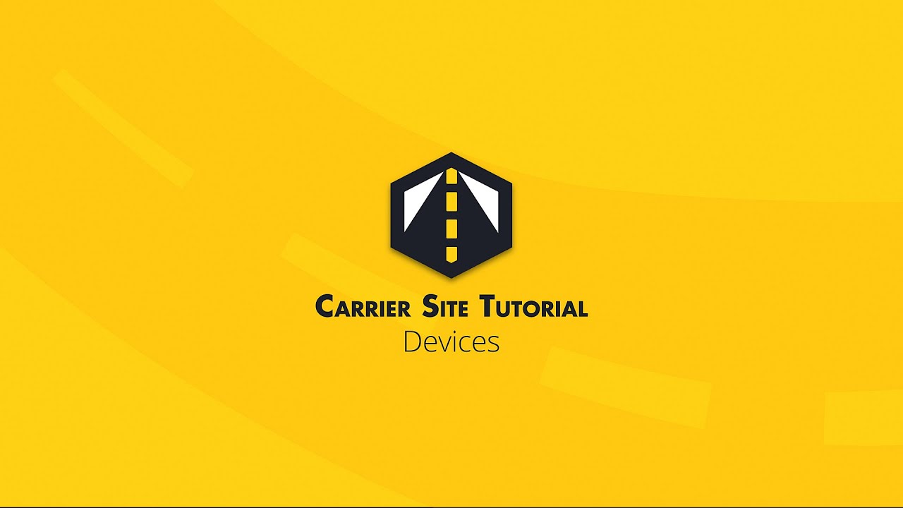 Drive Carrier Site Tutorial: Devices - YouTube
