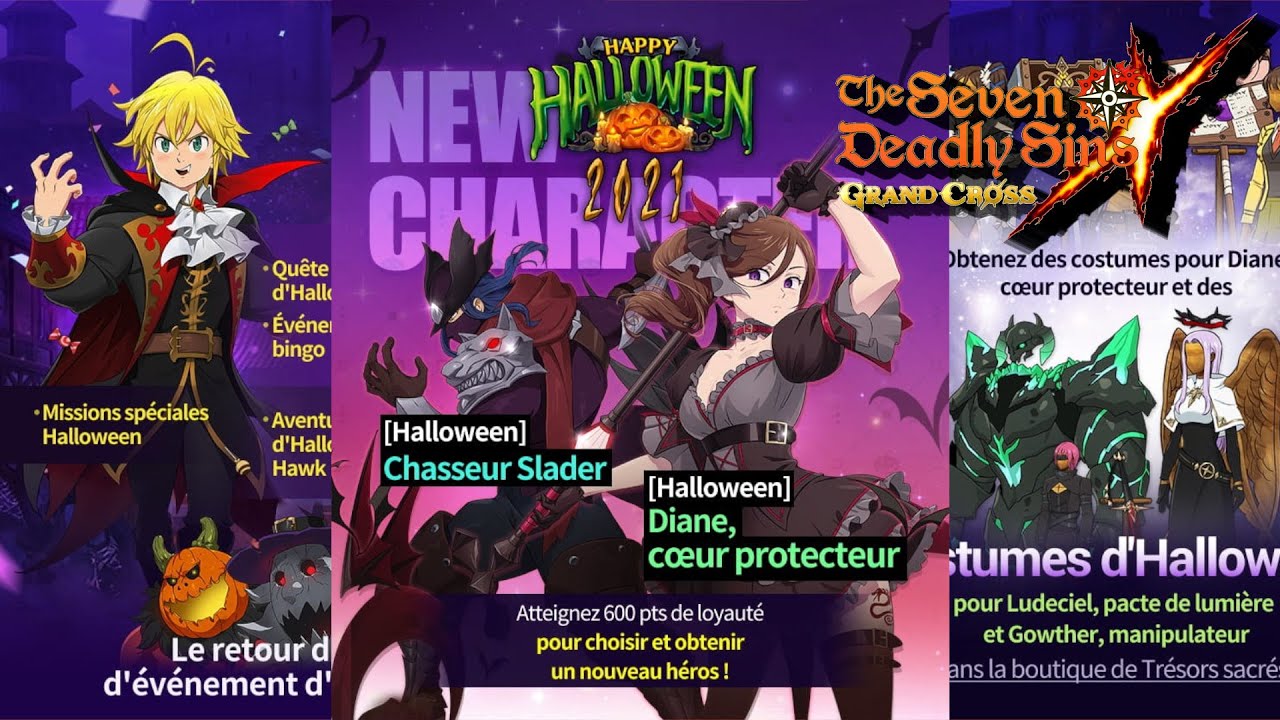 NOUVEAU PORTAIL ET EVENTS HALLOWEEN | 7DS GRAND CROSS FR - YouTube