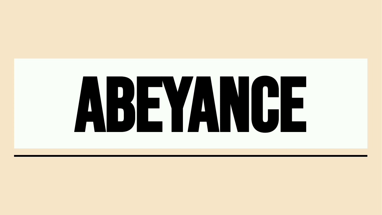 How to pronounce ABEYANCE - YouTube