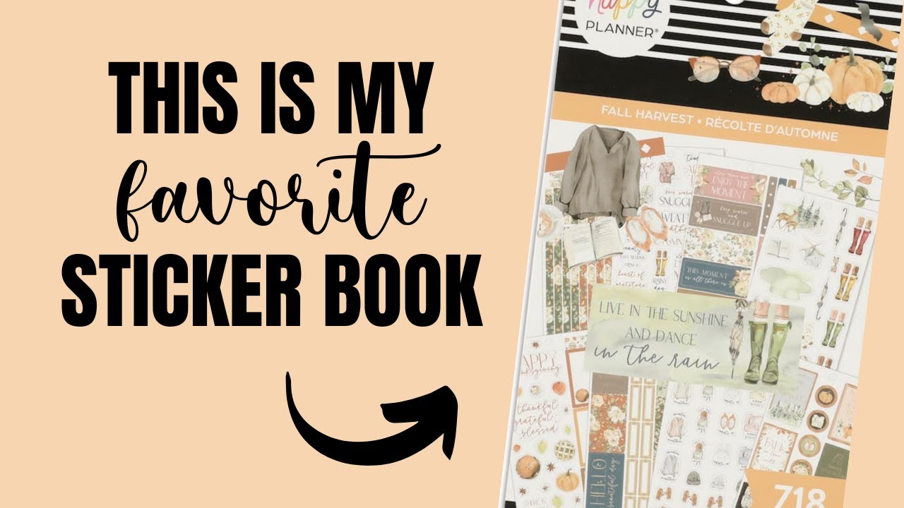 HAPPY PLANNER FALL HARVEST STICKER BOOK FLIPTHROUGH |FALL RELEASE 2022 ...