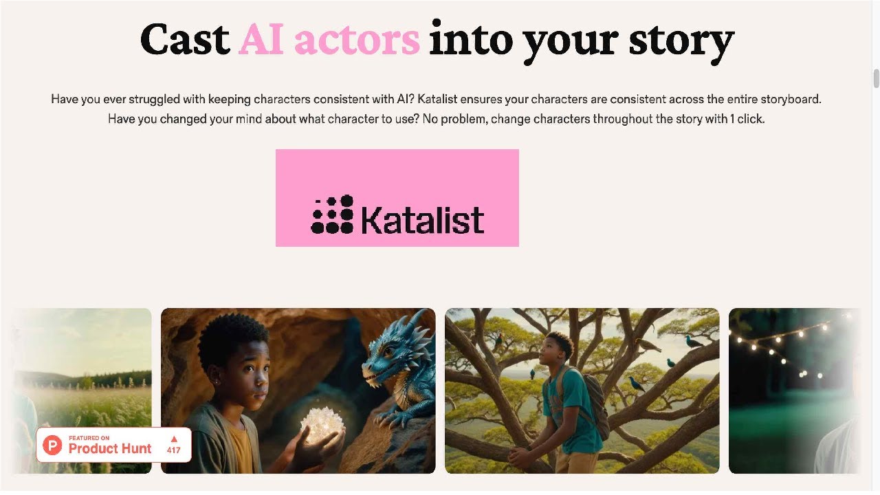 Katalist AI ! Create Visual Stories with Consistent Characters and ...