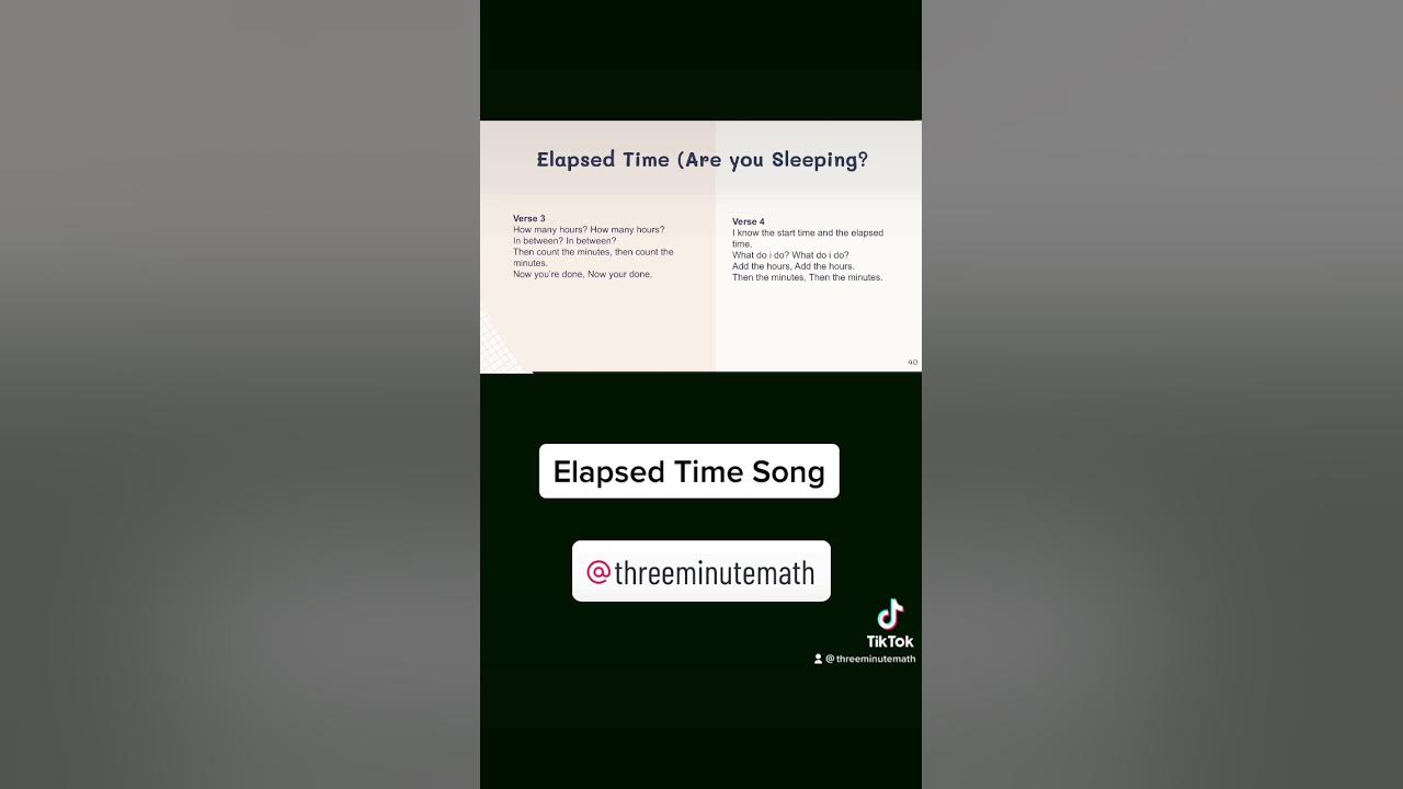Elapsed Time Song - YouTube