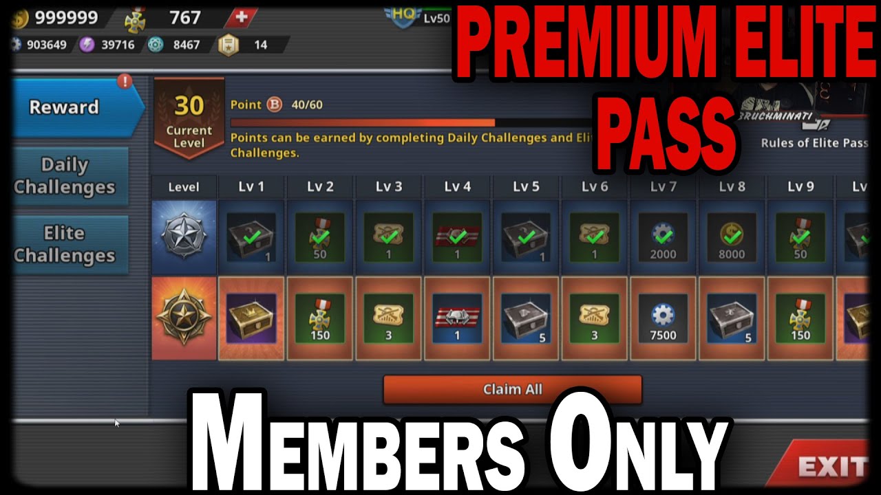 PREMIUM ELITE PASS UNLOCK DECEMBER - YouTube