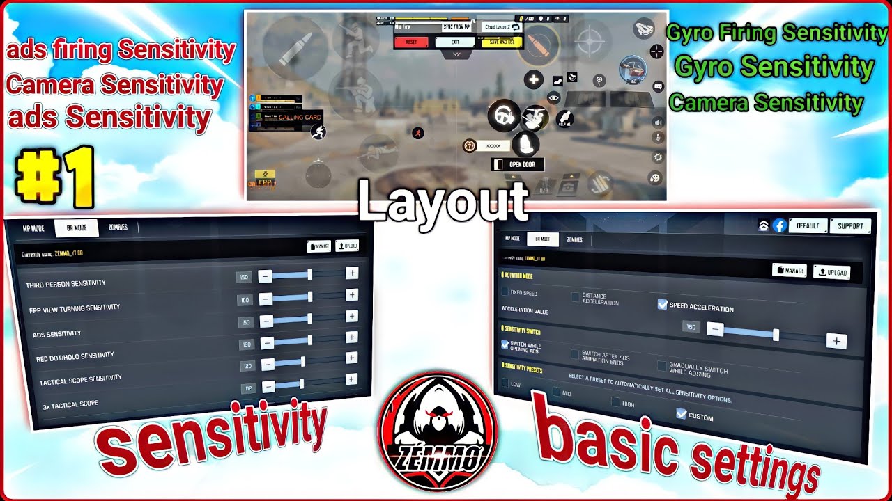 4 FINGER CLAW+SETTINGS | SENSITIVITY & LAYOUT FOR BATTLE ROYALE | COD ...