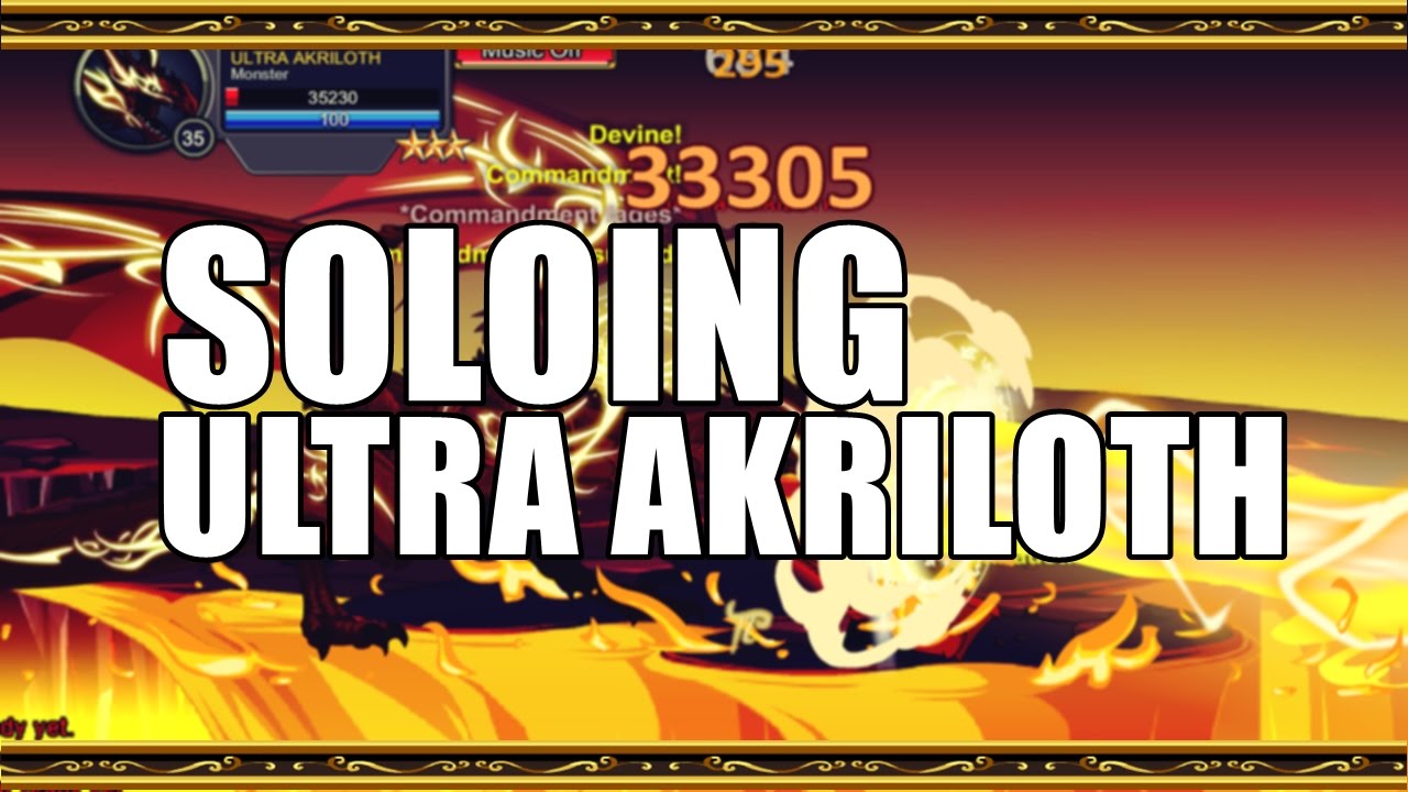 AQW Soloing Ultra Akriloth with ArchPaladin Class! - YouTube