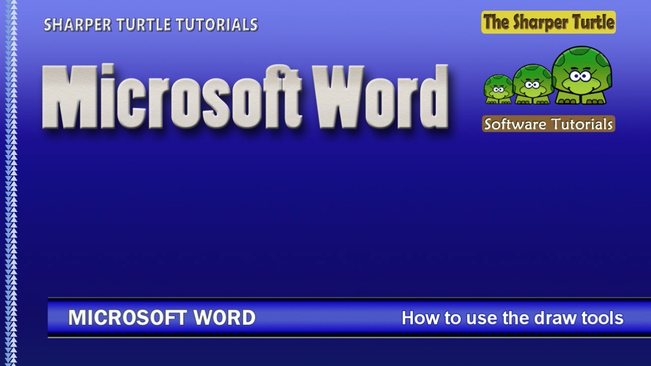 Microsoft Word - How to use the draw tools - YouTube