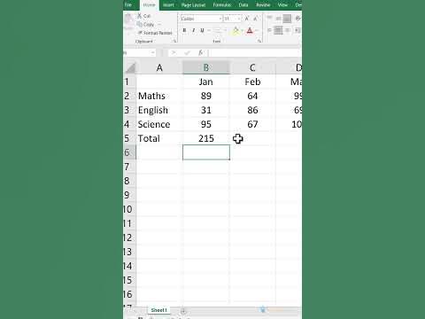 Auto sum in Excel | Excel sum shortcut | Start-Tech Academy | #excel #exceltricks # ...