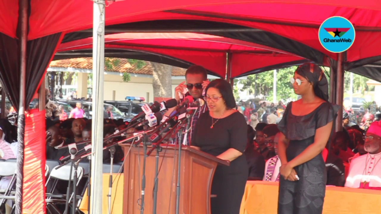 Tribute read on behalf of Major Mahama's Mother - YouTube