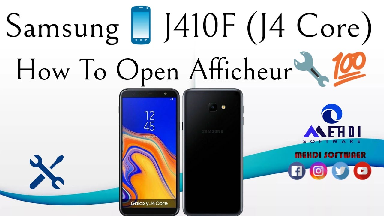 Samsung📱J410F (J4 Core) How To Open Afficheur💯 - YouTube