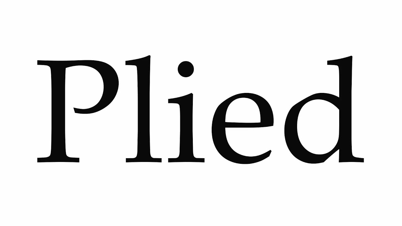 How to Pronounce Plied - YouTube