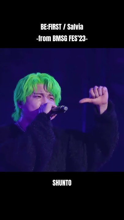 【SHUNTO】BE:FIRST / Salvia -from BMSG FES’23- #befirst #salvia #shunto - YouTube