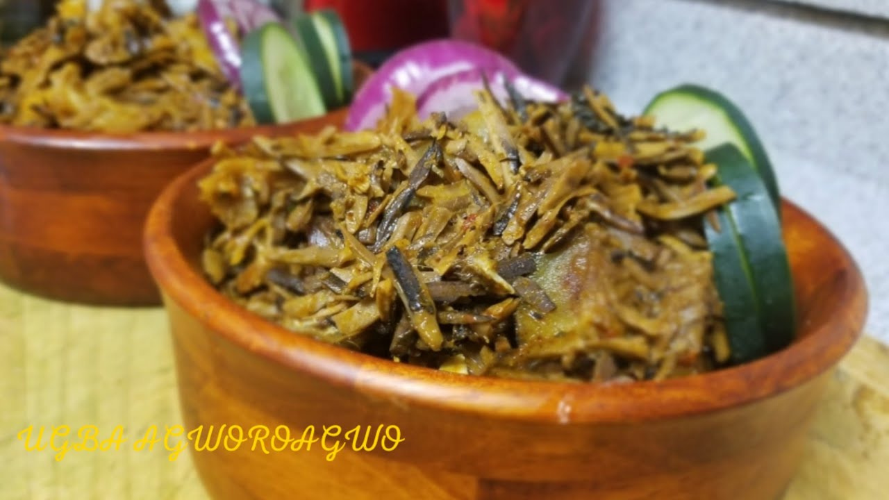 How To Prepare UGBA (african Salad) GUCHIES RECIPE - YouTube