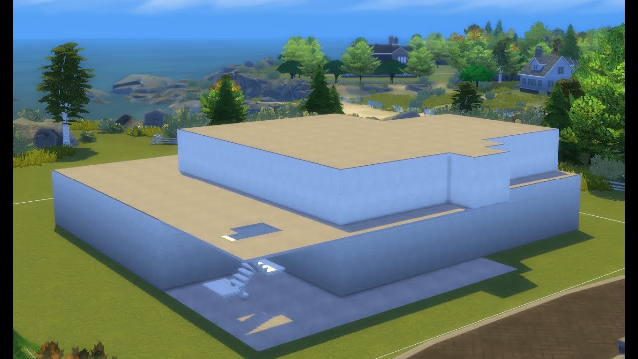 The Sims 4 - Building spacious shell [no comment] - YouTube