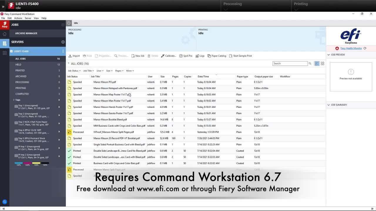 Fiery Friday - Organize Jobs Easily with Fiery Tags and CWS 6.7 - YouTube