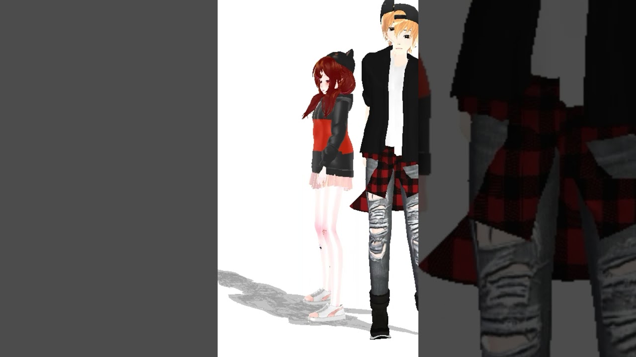 MMD motion dl simple dimple pop red - YouTube