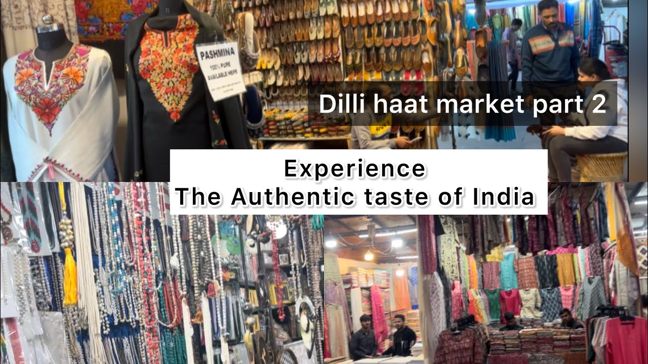Experience the Authentic taste of India ||Dilli haat market part 2||# ...