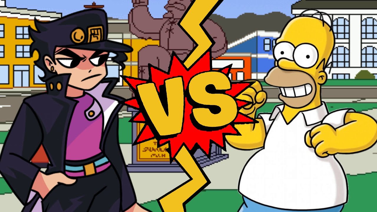 M.U.G.E.N. Battles | Jotaro Kujo vs Homer Simpson | JoJo's Bizarre ...