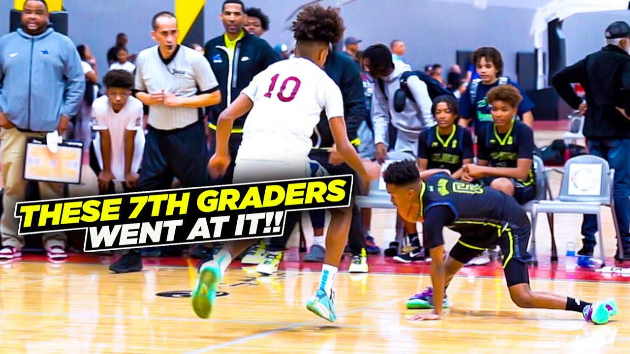 These 7th graders went DOWN TO THE WIRE!! In the made hoops ...